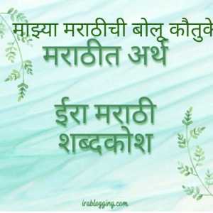 माझा मराठीची बोलू कौतुके। परि अमृतातेहि पैजासी जिंके। अर्थ मराठी ...
